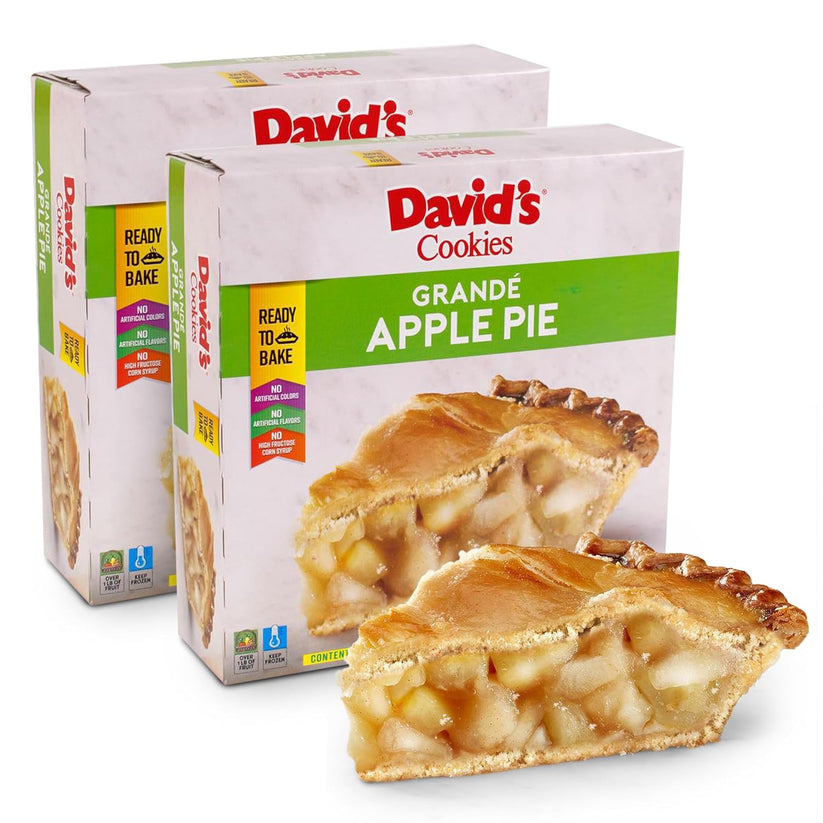 Ready to Bake Grandé Apple Pie - 10" (2-Pack) – David's Cookies